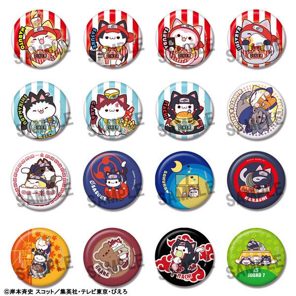 MEGA CAT PROJECT Naruto Nyaruto Cat Can Badge Collection Box of 16 Meg
